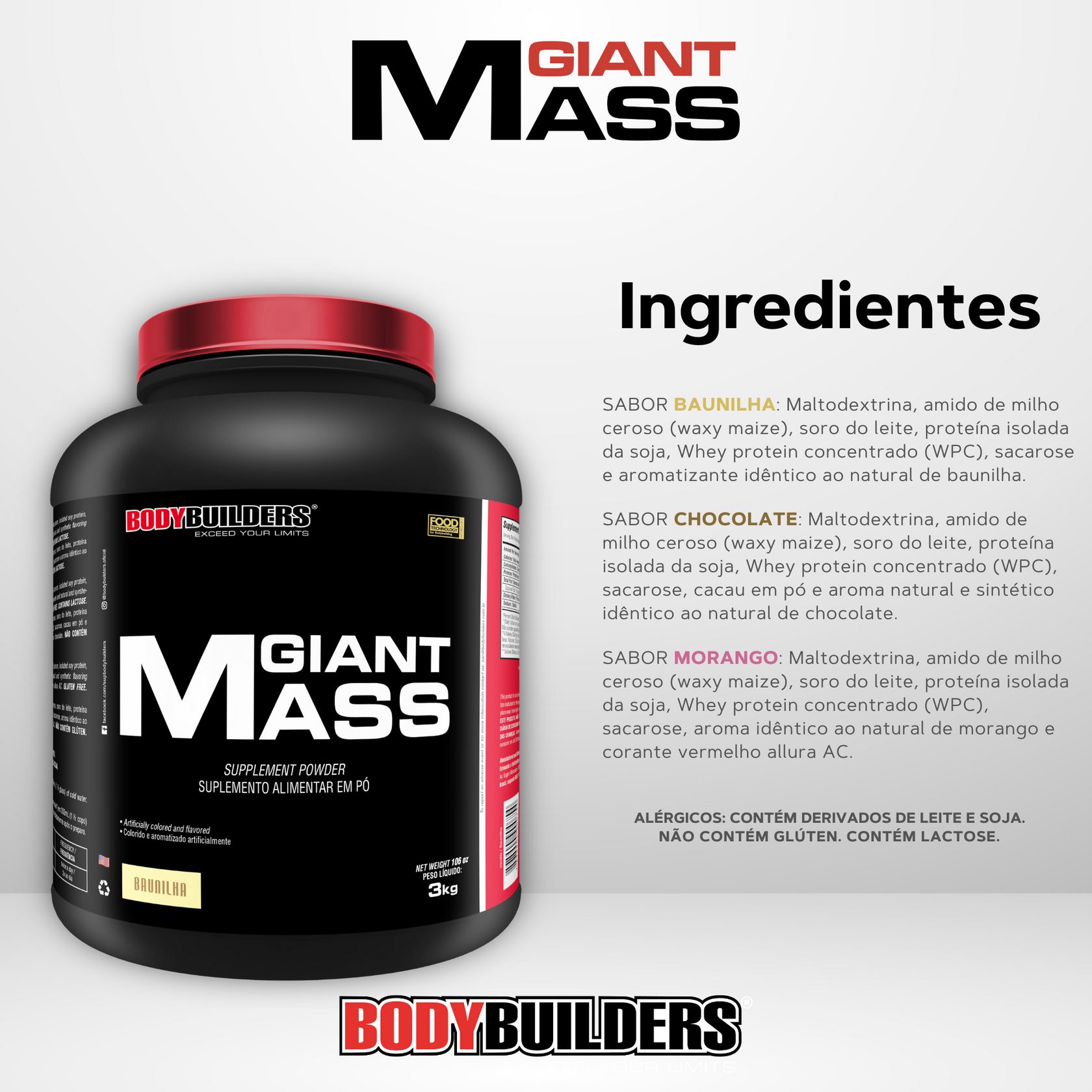 Giant Mass 3kg - Bodybuilders – Bodybuilders - Exceed Your Limits