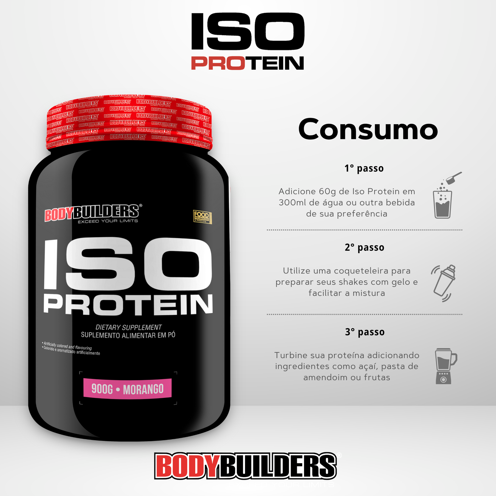 Whey Protein ISO Protein 900g - Bodybuilders – Bodybuilders - Exceed ...
