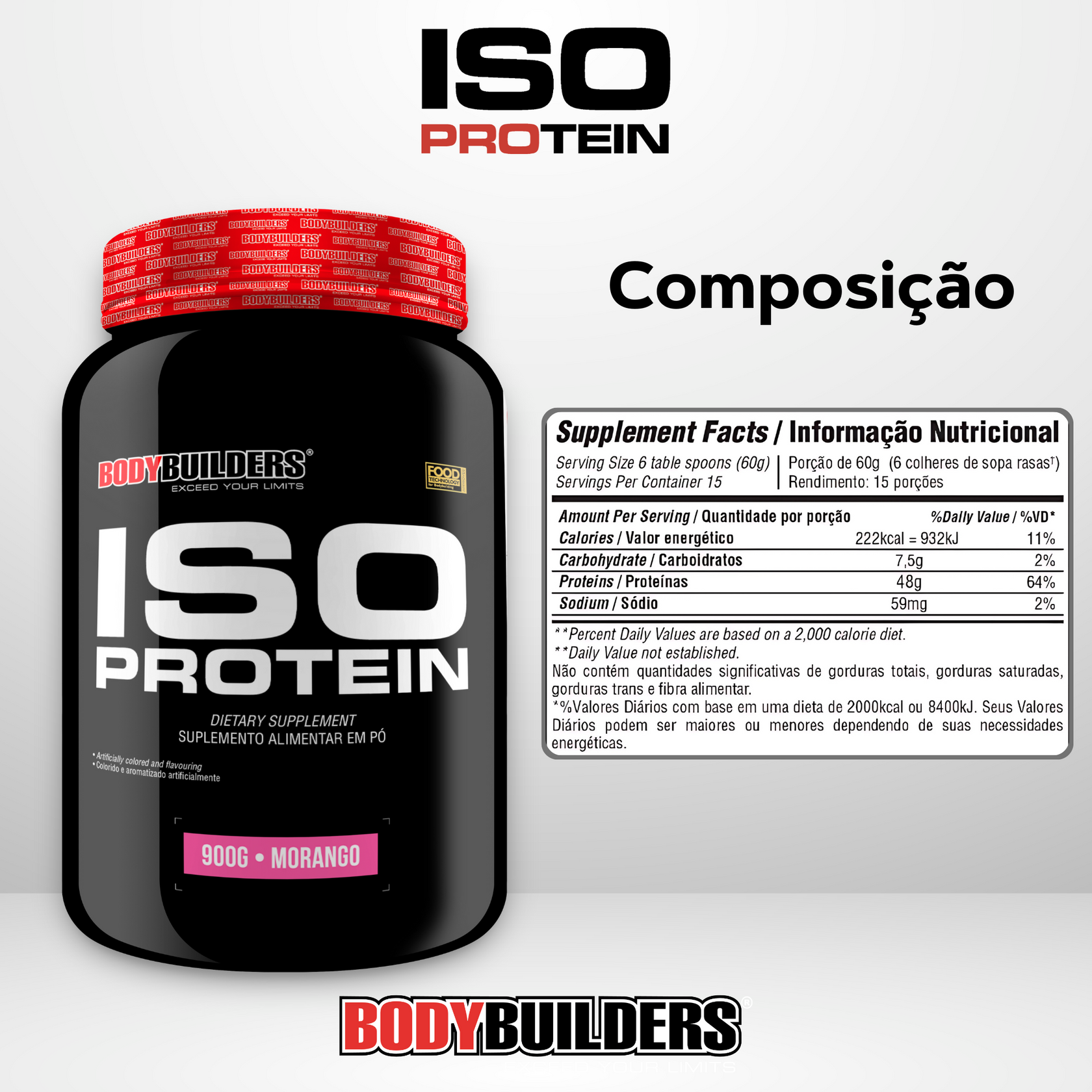 Whey Protein ISO Protein 900g - Bodybuilders – Bodybuilders - Exceed ...