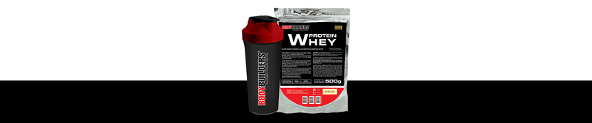 Kit Whey Protein 500g + Coqueteleira 600ml - Bodybuilders ...