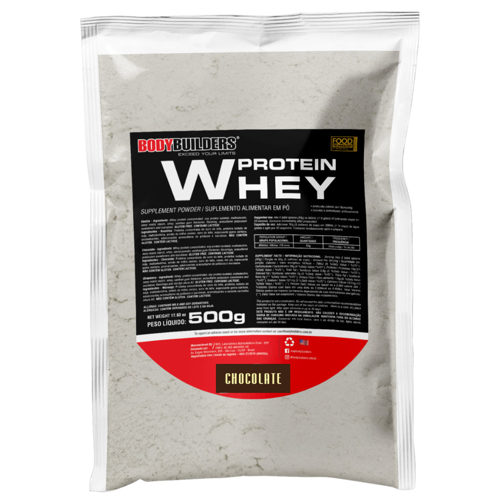 Whey Protein 500g (Refil) – Bodybuilders – Bodybuilders - Exceed Your ...