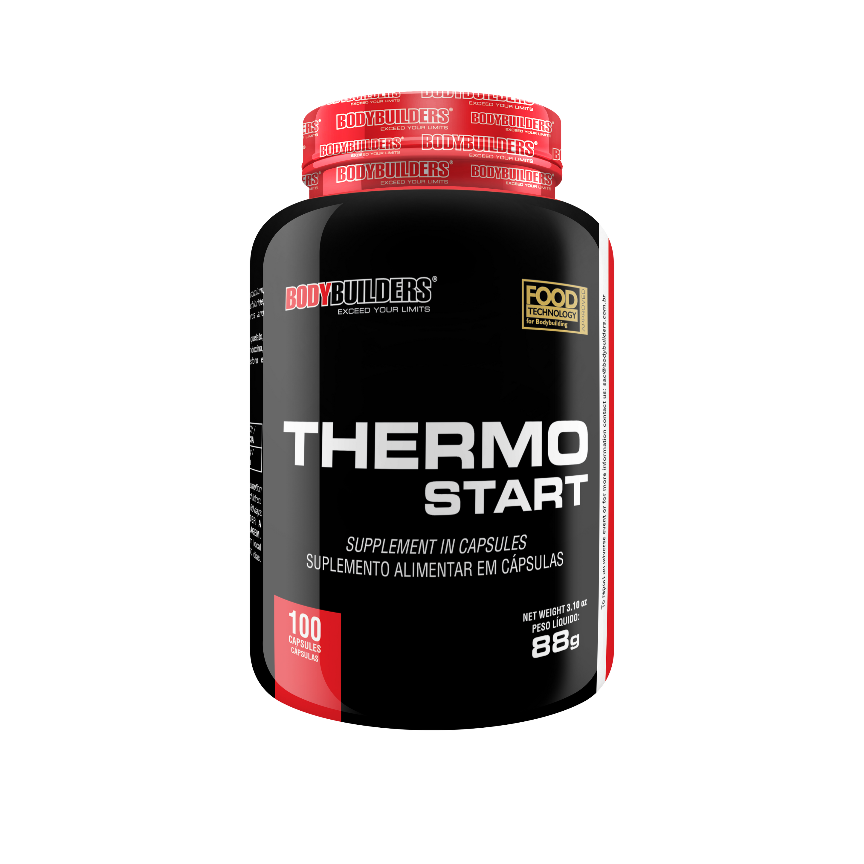 Thermo Start Termogênico 100 Cáps - Bodybuilders – Bodybuilders ...